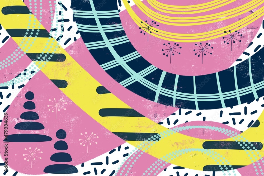 Bright modern background illustrations for printing, screensavers ...