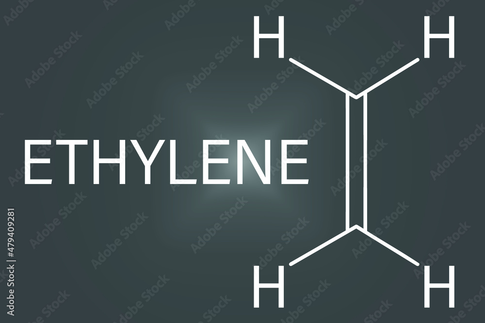Ethylene or ethene molecule. Used in production of polyethylene but ...