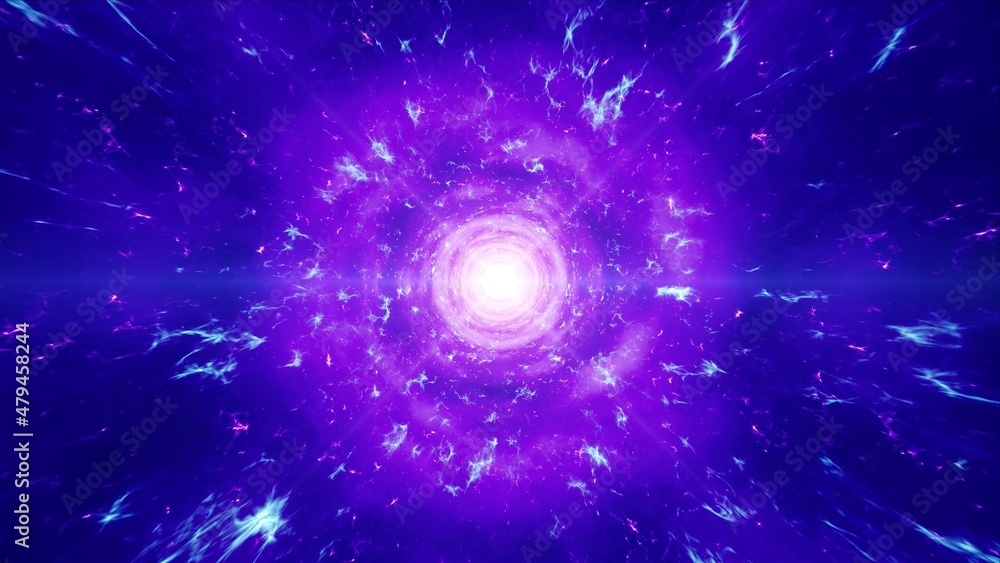 Neon Violet Electric Dimension Space Energy Effect Background Stock ...