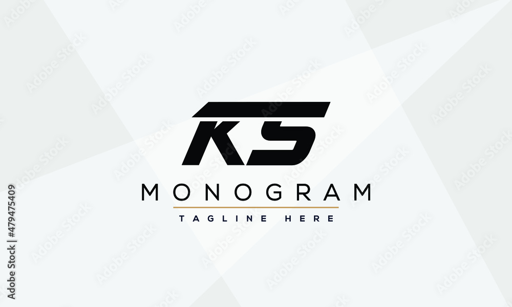 Minimal KS logo design, KS letter logo with modern trendy Stock Vector ...