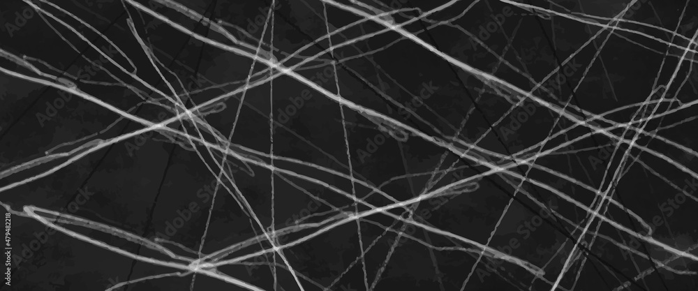 Scratched film texture. many bright lines in different directions ...