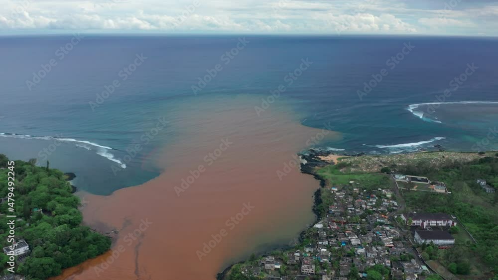 Global water crisis, polluted water. Contamination of water, water ...