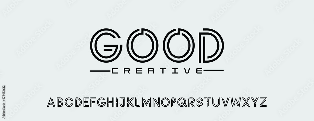 Unique and Minimal TECH Letter set for your new startup. Creative and ...