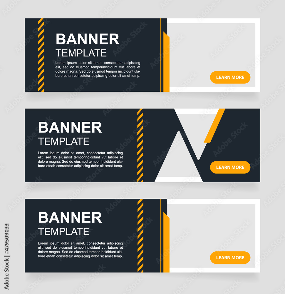 Automotive marketing web banner design template. Car dealership. Vector ...