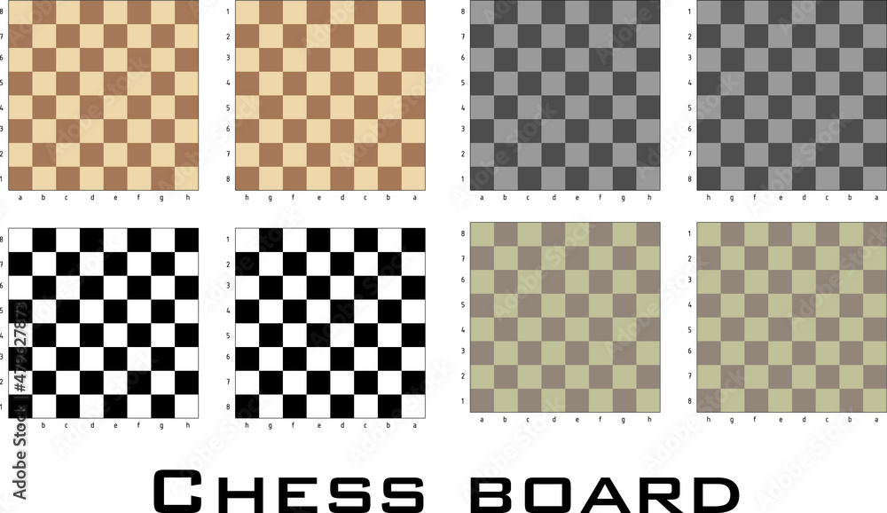 Checkerboard markup with field numbering Stock Vector | Adobe Stock