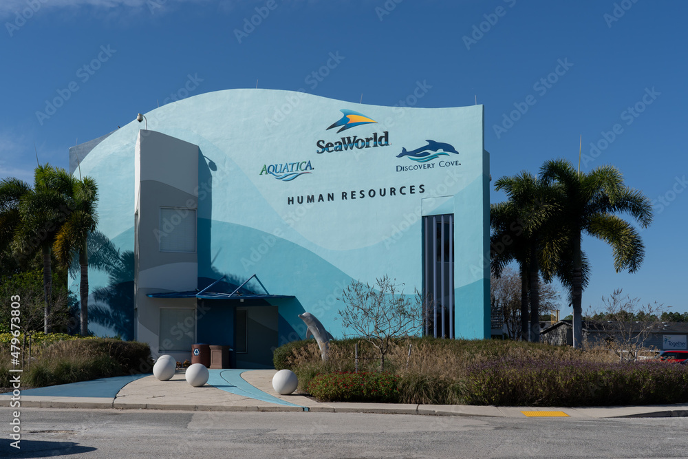Orlando, Fl, USA - January 6, 2022: Human Resources office building for ...