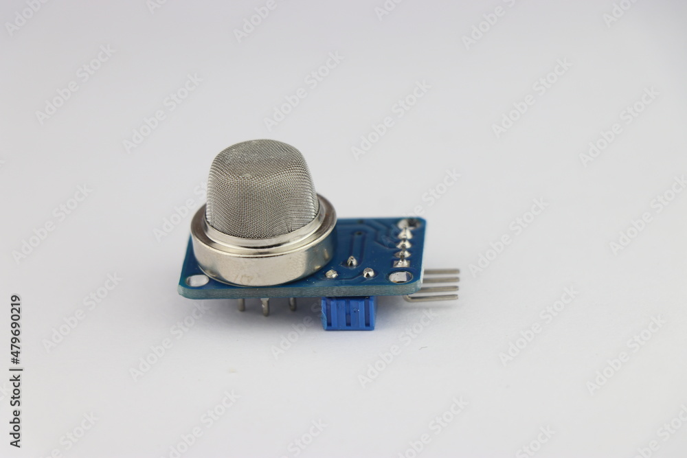 MQ2 Flammable Gas and Smoke Sensor on white background, Arduino gas ...