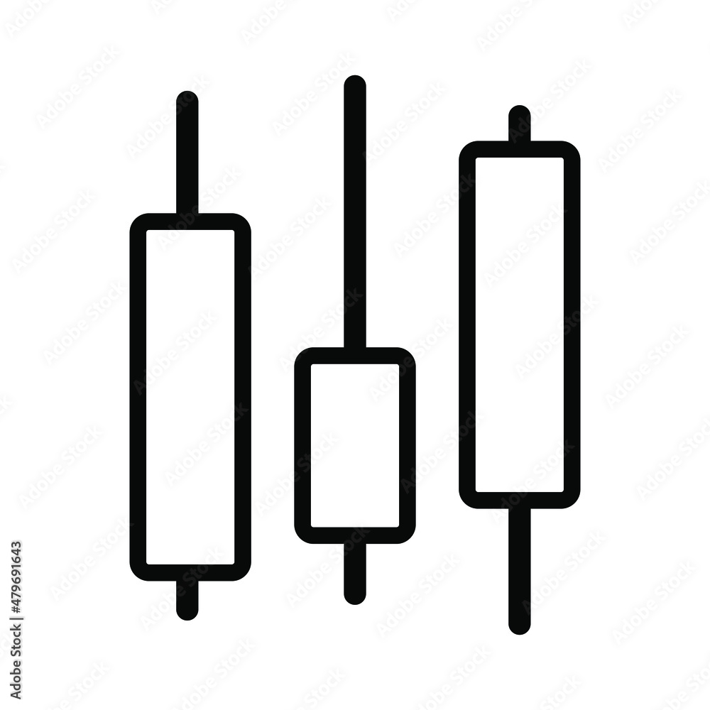 Candlestick icons set. Charts pattern trading icon vector illustration ...
