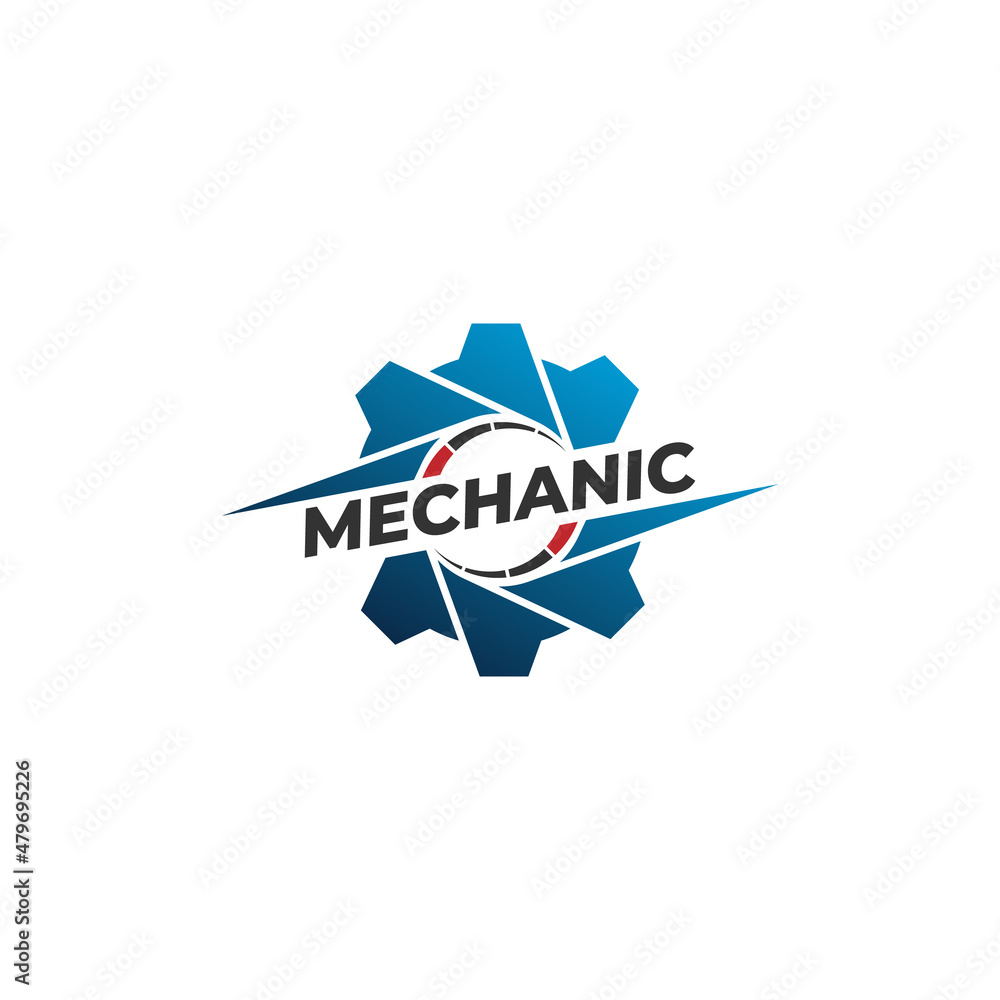 modern gear logo design vector in gradient color Stock Vector | Adobe Stock