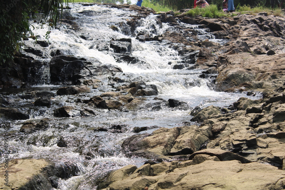 Lobé waterfall, Kribi in the south of Cameroon Stock Photo | Adobe Stock
