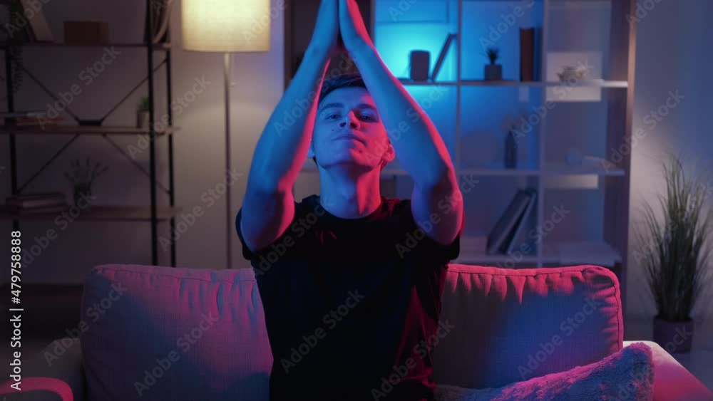 Bravo applause. Posturing man. Well done. Skeptic guy clapping hands ...