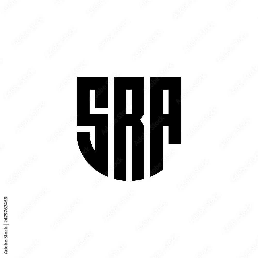 SRA letter logo design with white background in illustrator, vector ...