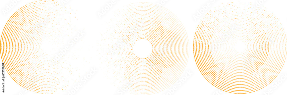Grunge lines in Circle Form . Spiral Vector Illustration .Textured ...