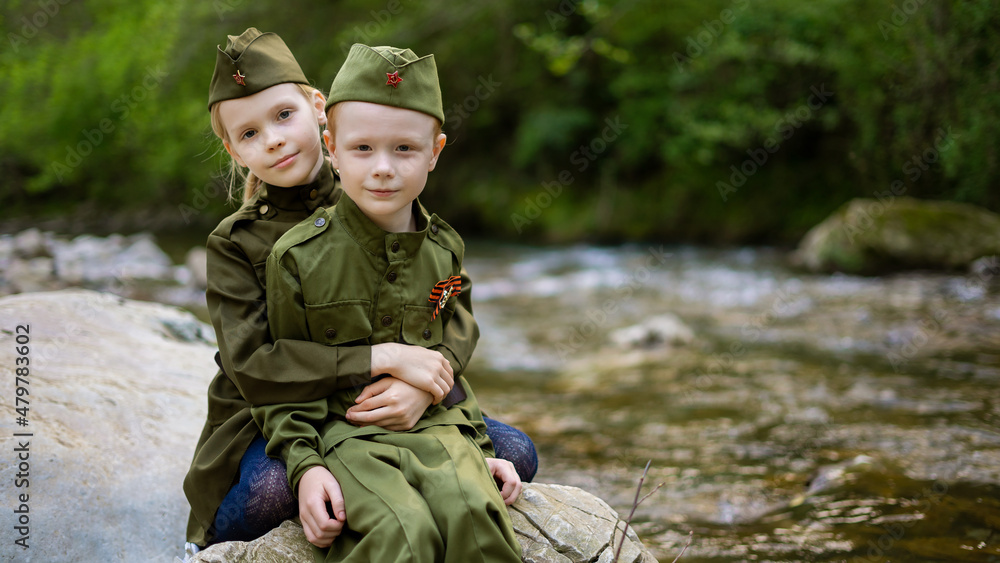 Children in military uniform of the USSR, Military children, Child ...