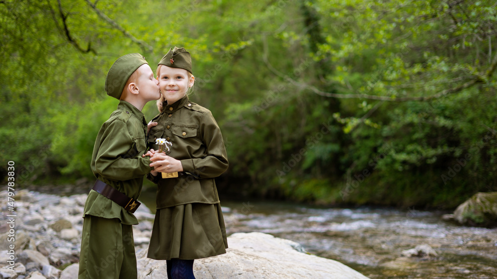 Children in military uniform of the USSR, Military children, Child ...