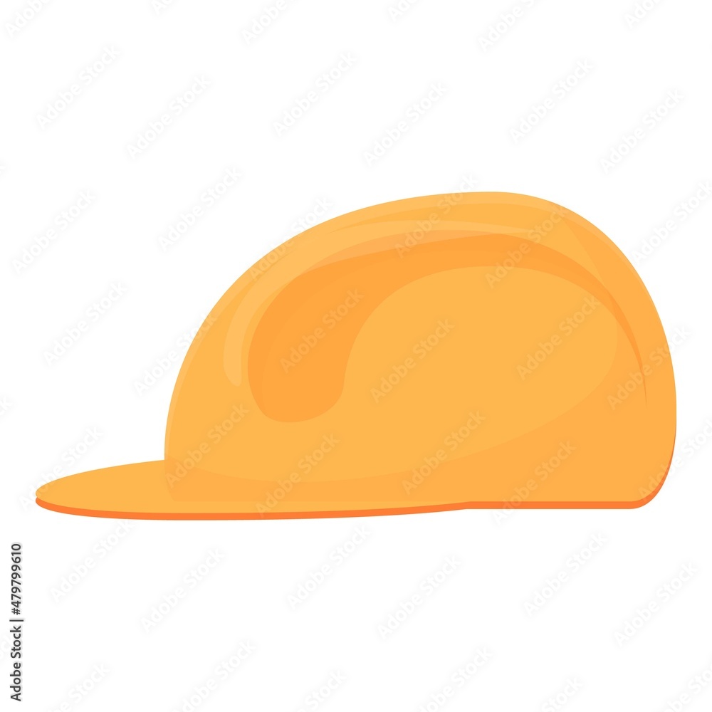 Protective helmet icon cartoon vector. Safety hat. Builder protection ...