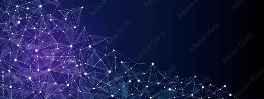 Vector abstract glow background. Design translucent glass fragments ...