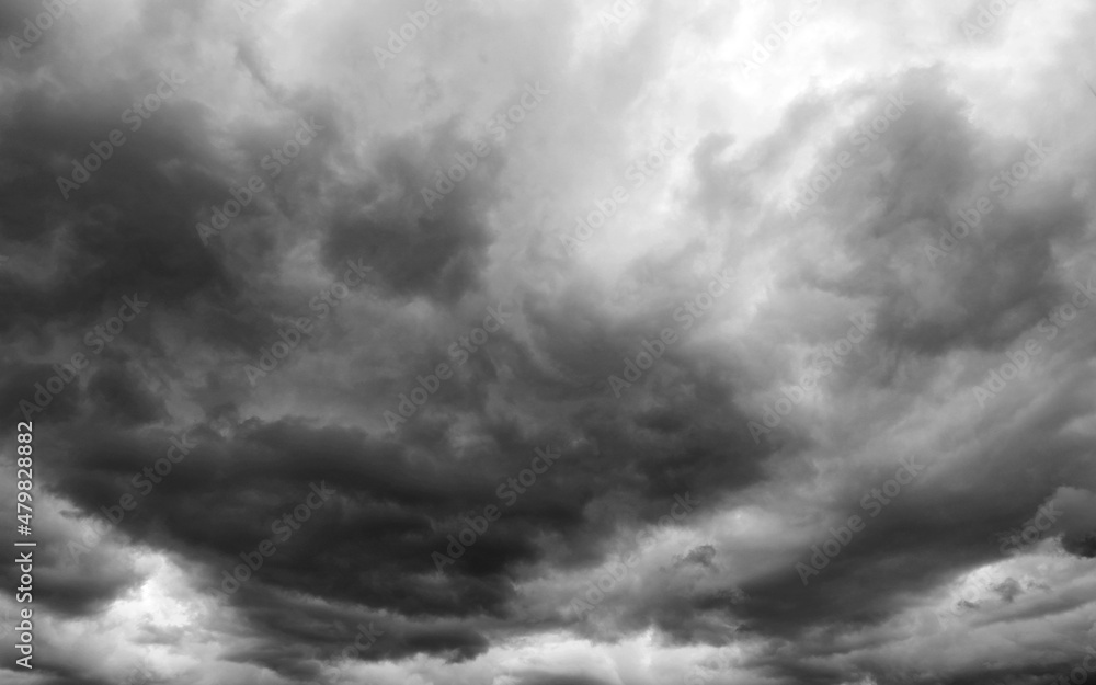 Grey storm clouds Stock Photo | Adobe Stock