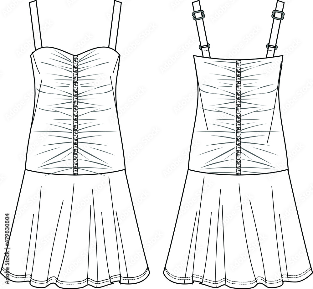 Strapless Dress Template