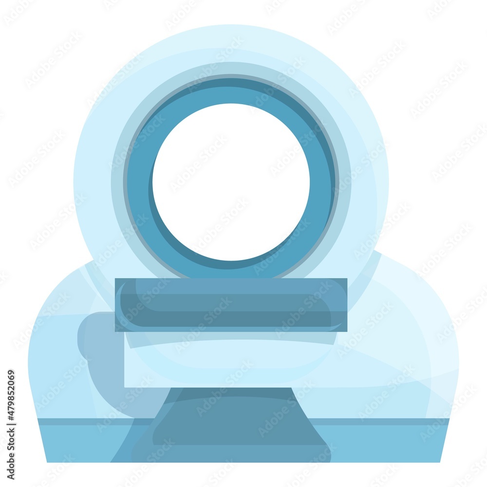 Mri machine icon cartoon vector. Xray radiology. Medical scan Stock ...