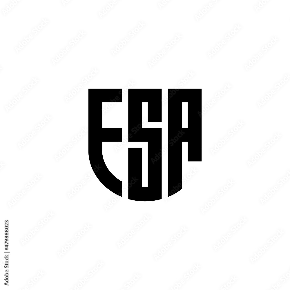 FSA letter logo design with white background in illustrator, vector ...