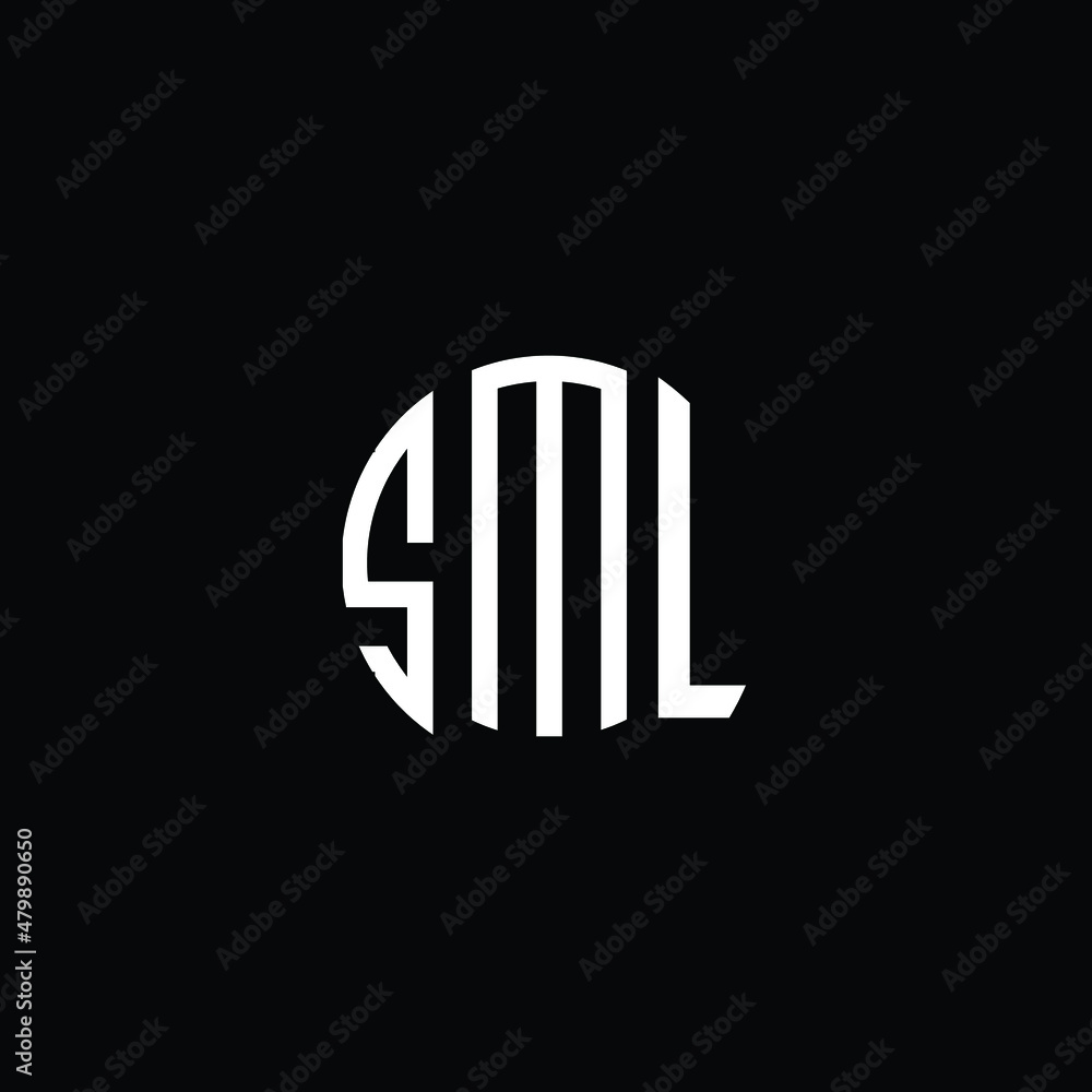 Title: Title: Title: Title: Title: Title: SML Letter logo design with a ...