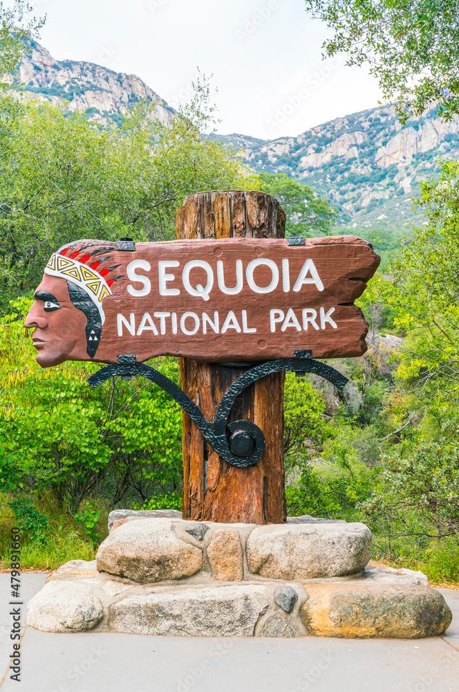 Sequoia national park 05/08/17:Sequoia national park sign in the ...