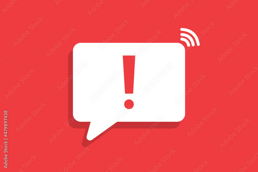 important message like white speech bubble. for website, application ...