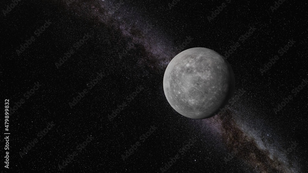 mercury planet realistic 3d illustration. 8k resolution space wallpaper ...