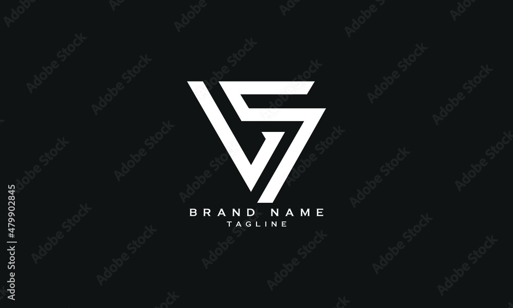LVS, VS, LS, LC7, Abstract initial monogram letter alphabet logo design ...