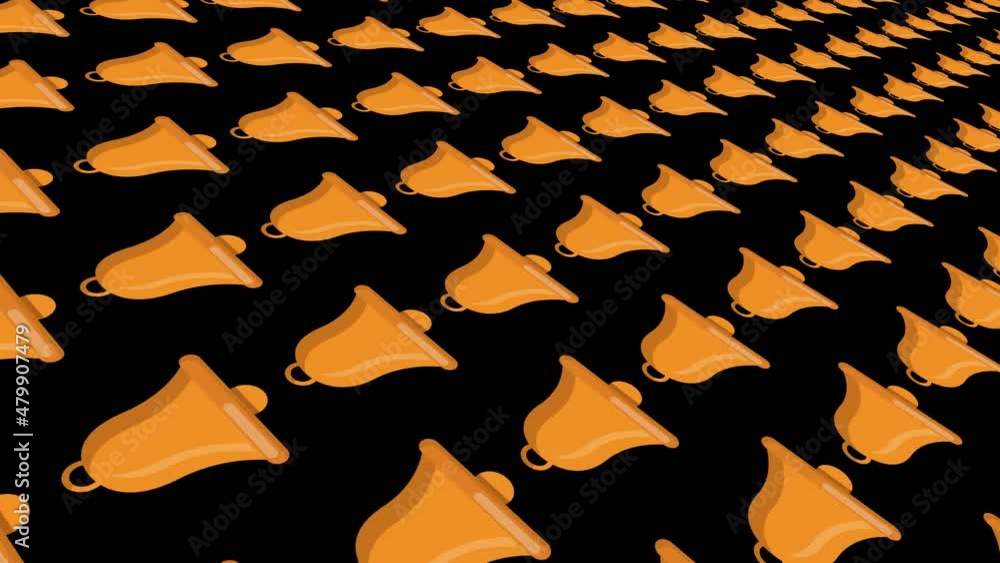 bell rotate background animation. pattern background. 4K Video motion ...