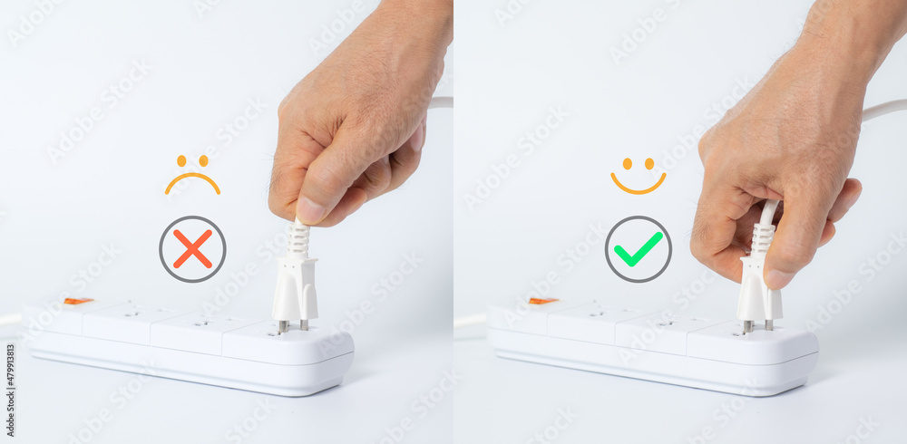 Electrical safety tips to avoid accidents and injuries. Never pull an ...