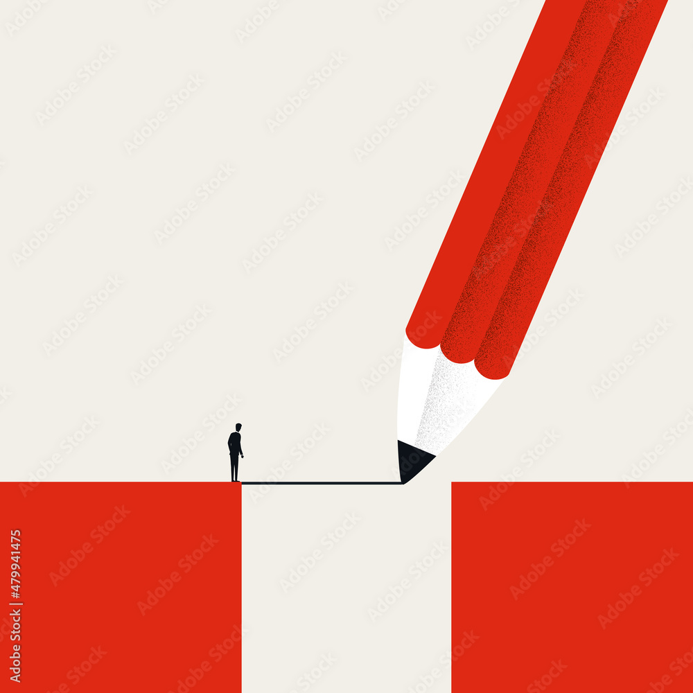 Business creative solution vector concept. Symbol of opportunity ...