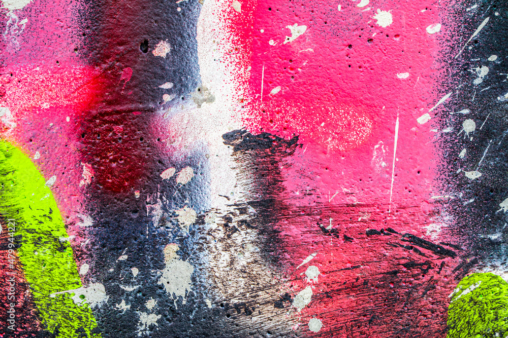 abstract colored texture. Old scratches, stain, paint splats, spots on ...