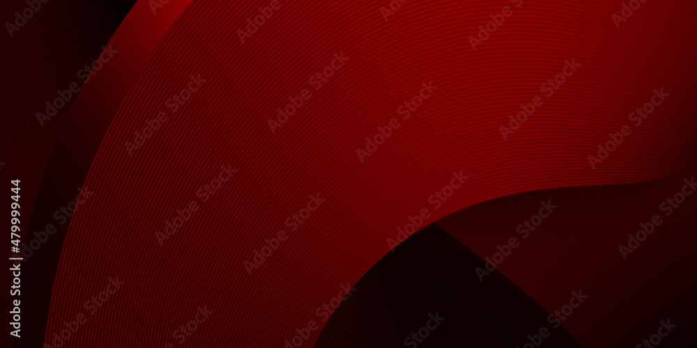abstract technology red background. concept with gradient and wave ...