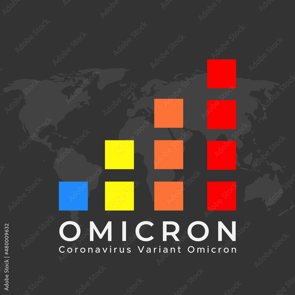 Omicron increasing graph.Omicron SARS-CoV-2 variant outbreak graph with ...