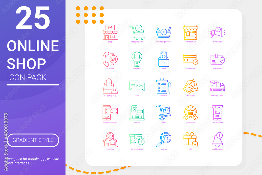 Online Shop icon pack for your website design, logo, app, UI. Online ...