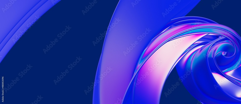 abstract blue and navy blue wave background, 3d rendering wavy ...