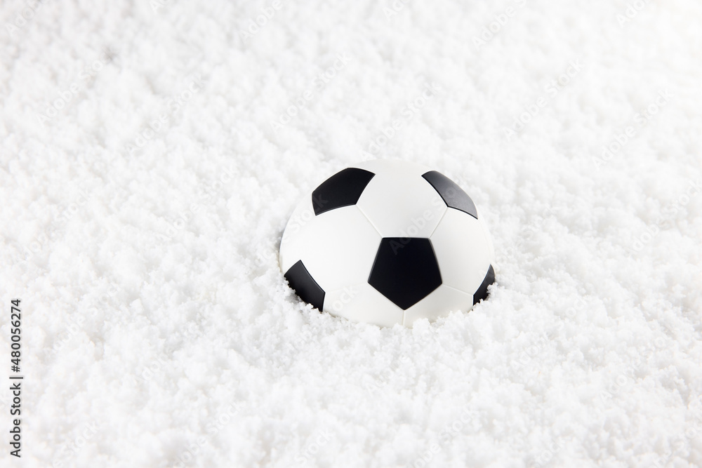 Soccer Ball In Snow