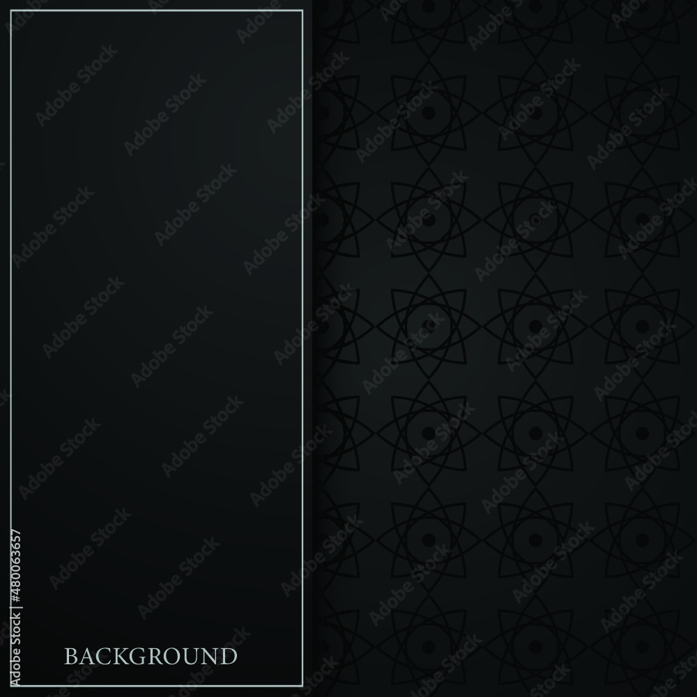 Black invitation card background with petern Free Vector Stock Vector ...