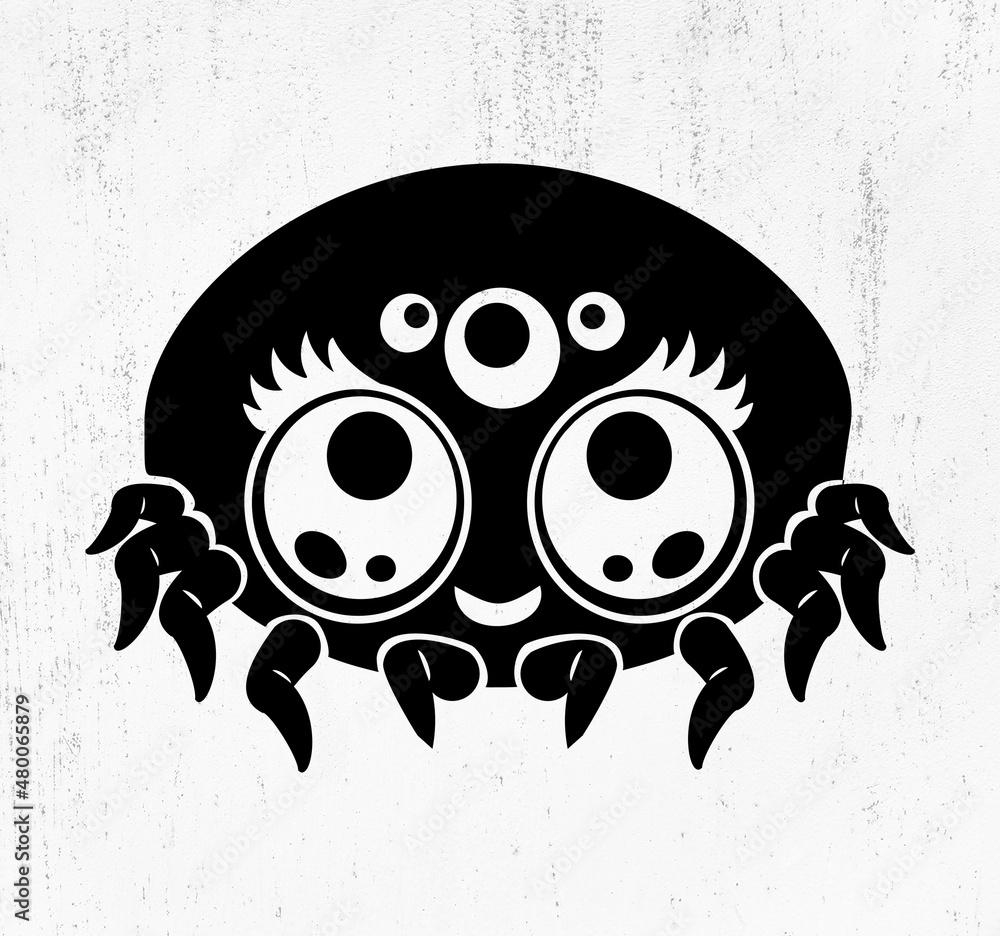 Cute Jumping Spider Kid SVG, Cute Anime Style, pumpkin spider SVG ...