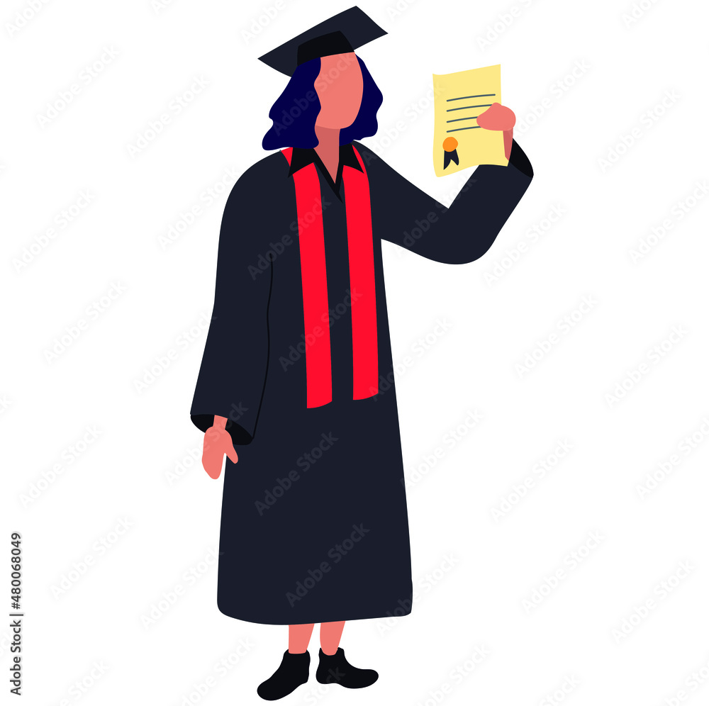 Mujer recibiendo su titulo profesional, superación personal y ...