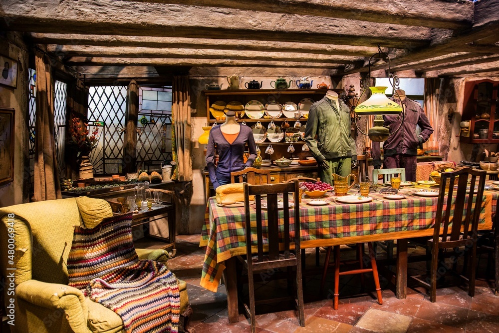 London, England – July 21, 2016: The Weasley’s family home at The ...