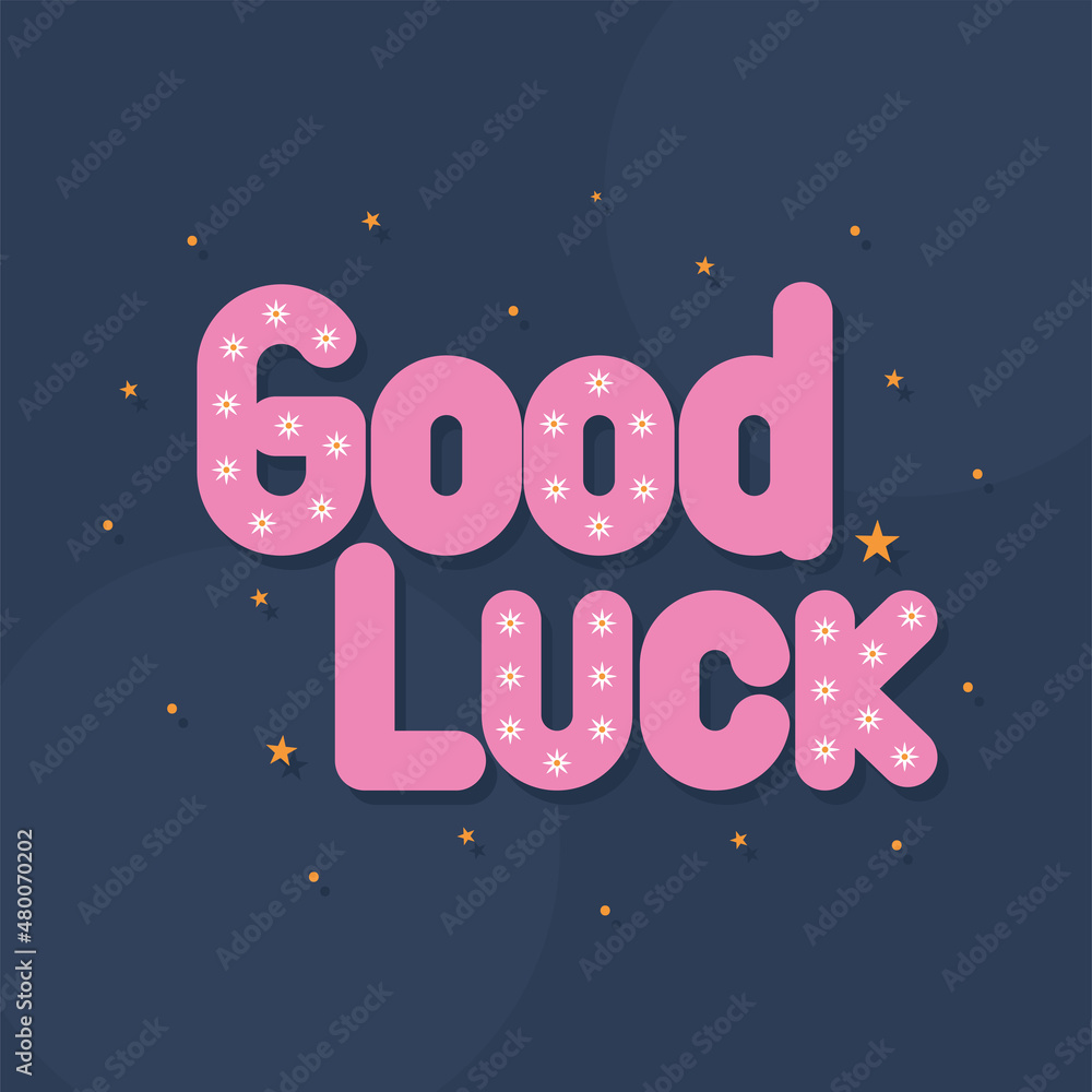 good luck poster Stock Vector | Adobe Stock
