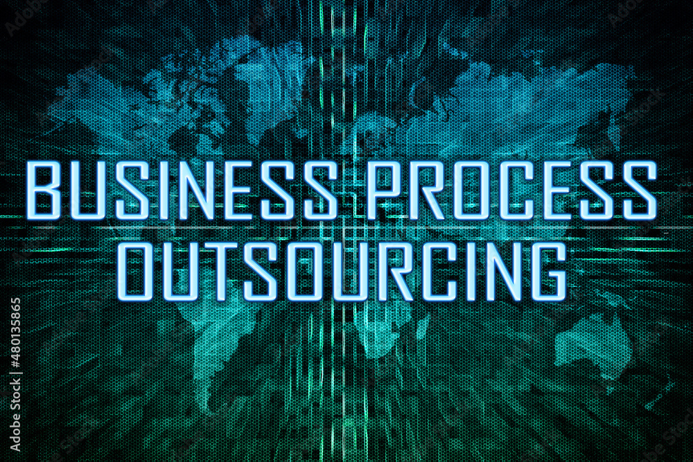 BPO - Business Process Outsourcing Stock Illustration | Adobe Stock