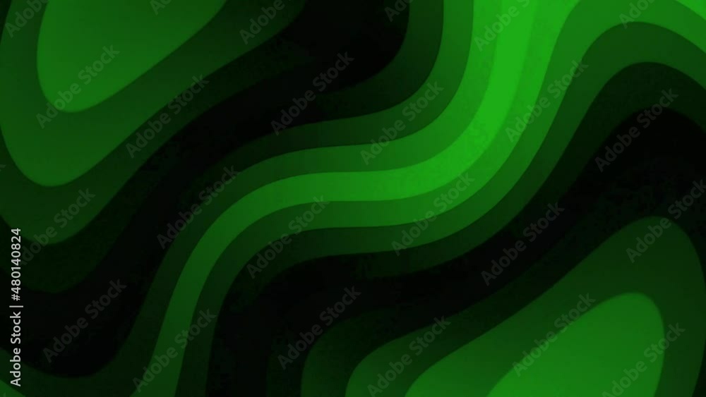 Animated looping background of abstract green wave background good for ...