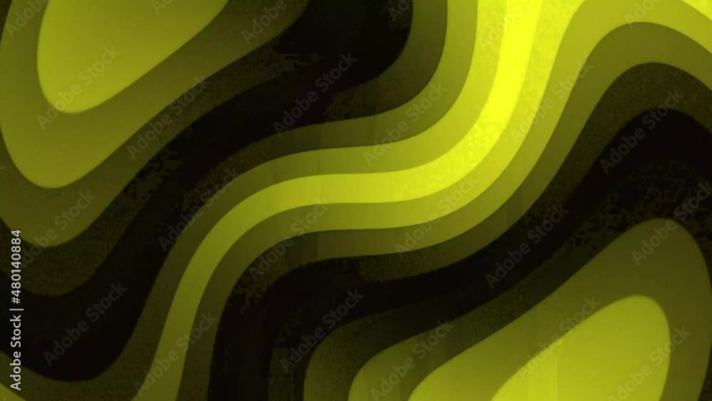Animated looping background of abstract yellow wave background good for ...