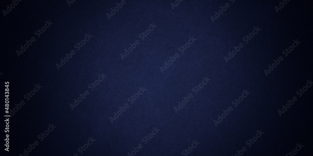 Dark blue background texture with black vignette in old vintage grunge ...