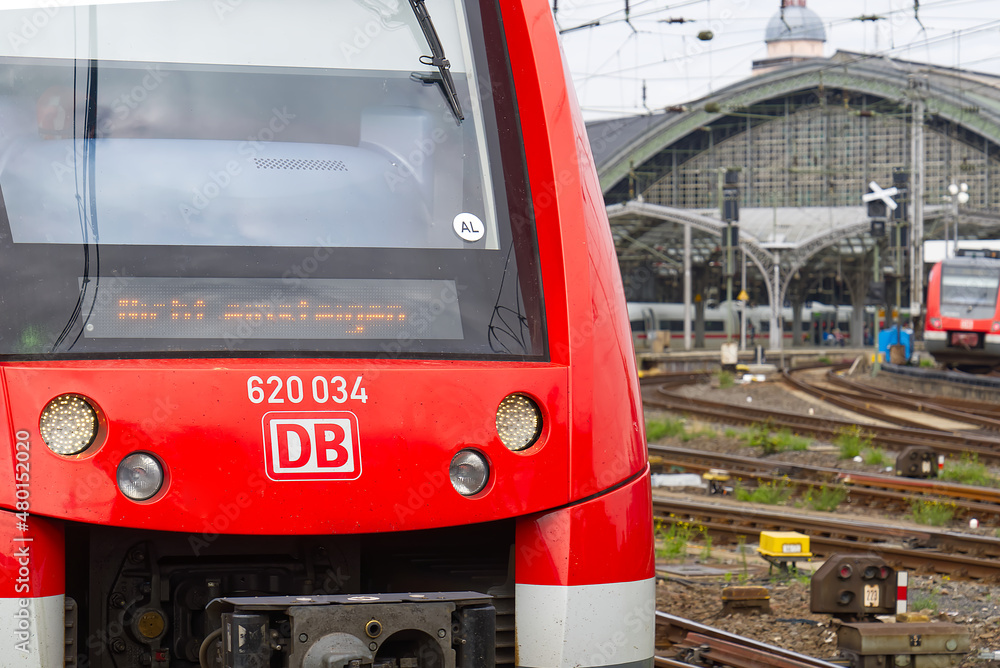 Cologne, Germany - July, 2021: S-Bahn regional suburban train S Bahn at ...