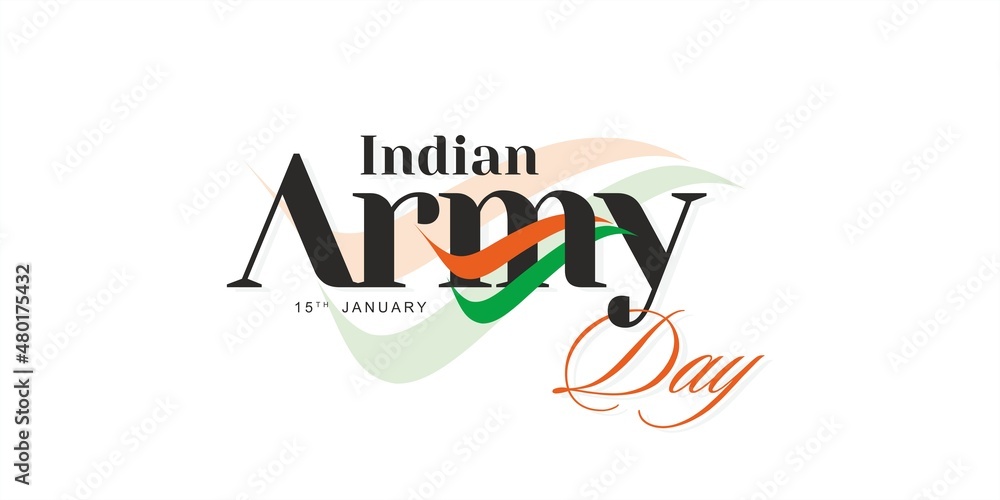Beautiful Calligraphy of Indian Army Day, 15 January. Indian Army Day ...
